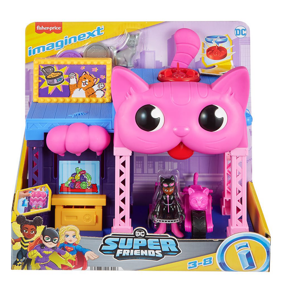 Imaginext DC Super Friends Catwoman Playhouse Playset with Figure ...